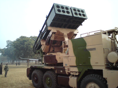 Asian Defence News: Indian Army Pinaka Multi Barrel Rocket Launcher system