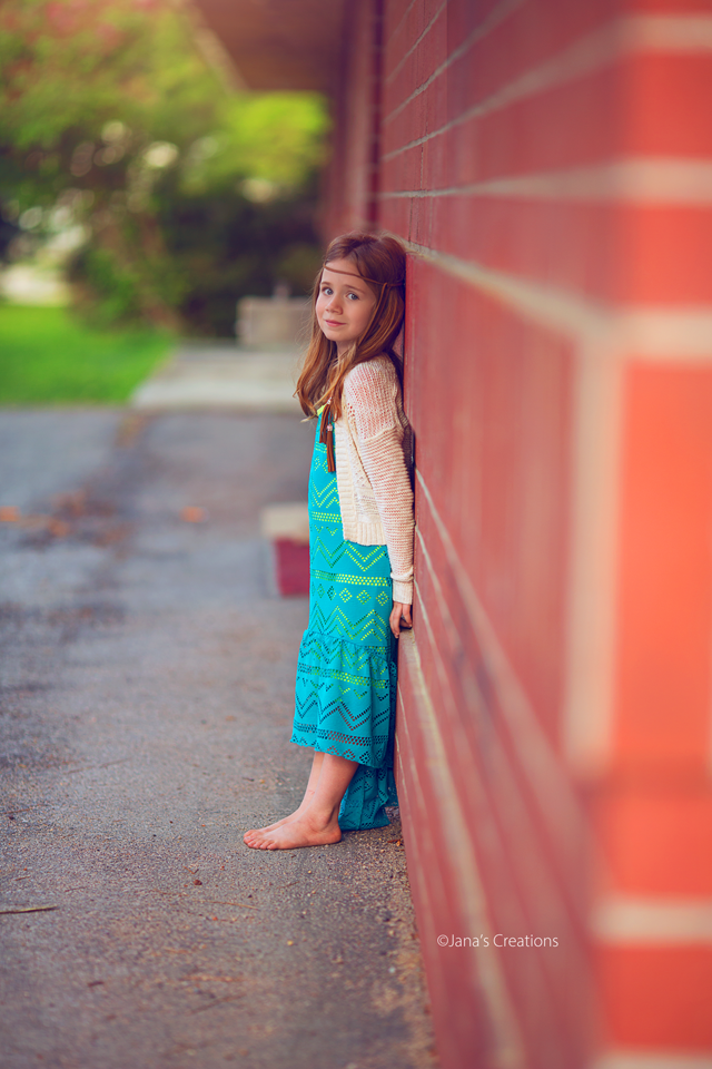 Jana's Creations: The most beautiful 7 yr old I know......