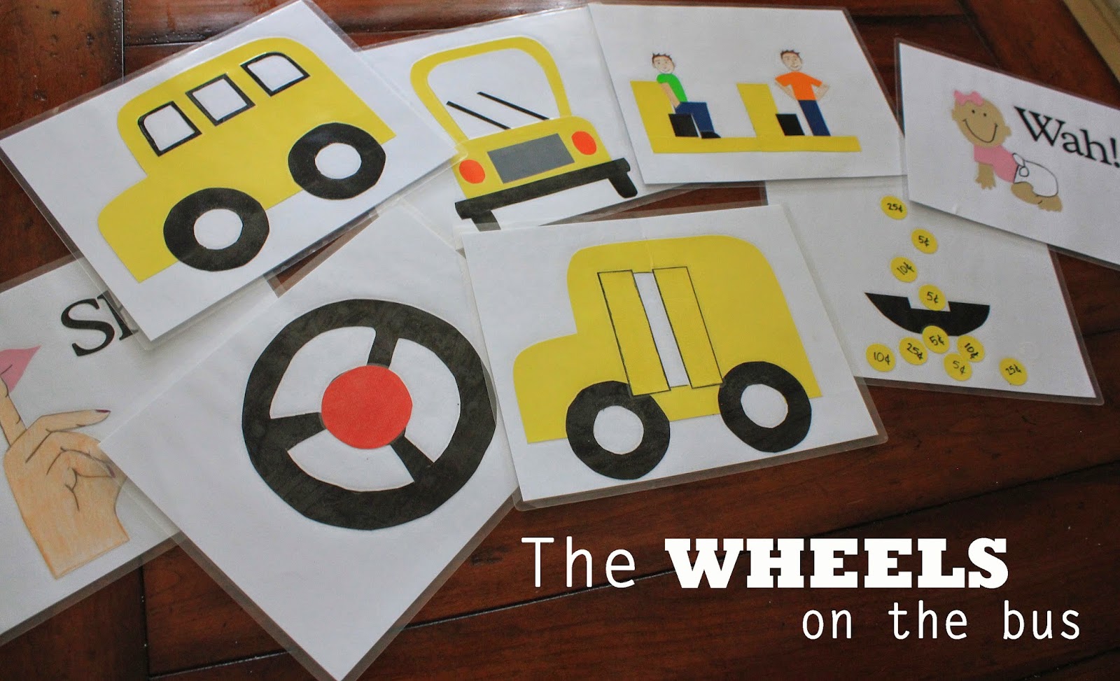 Days in Neverland: Wheels On The Bus Sing-A-Long Cards
