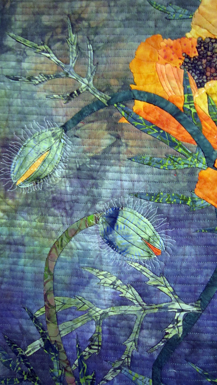 Barbara Strobel Lardon Art quilts: MY EYES HAVE SEEN THE GLORY