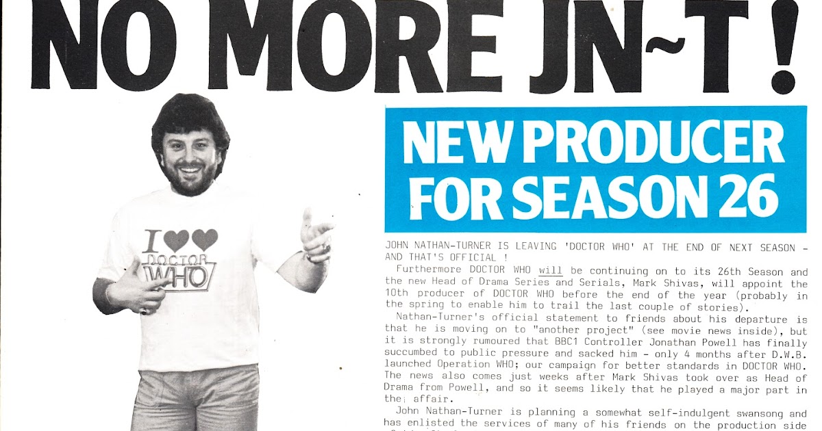 STARLOGGED - GEEK MEDIA AGAIN: 1988: DWB (DOCTOR WHO BULLETIN) ISSUE 52