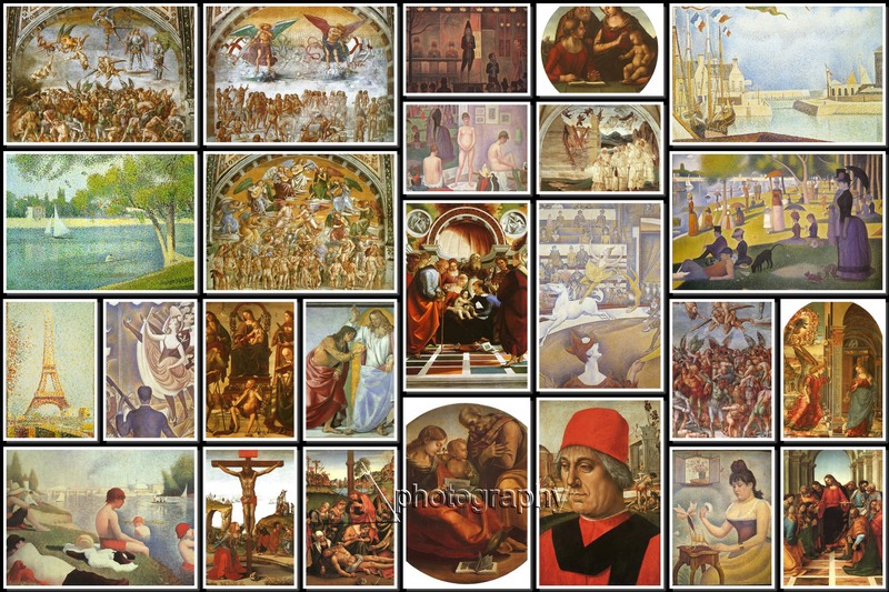 Arts On My Mind: Georges Seurat Paintings Collage