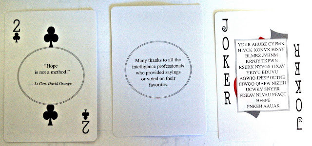 Sources And Methods: The Intelligence Analyst's Deck Of Cards Is Here ...
