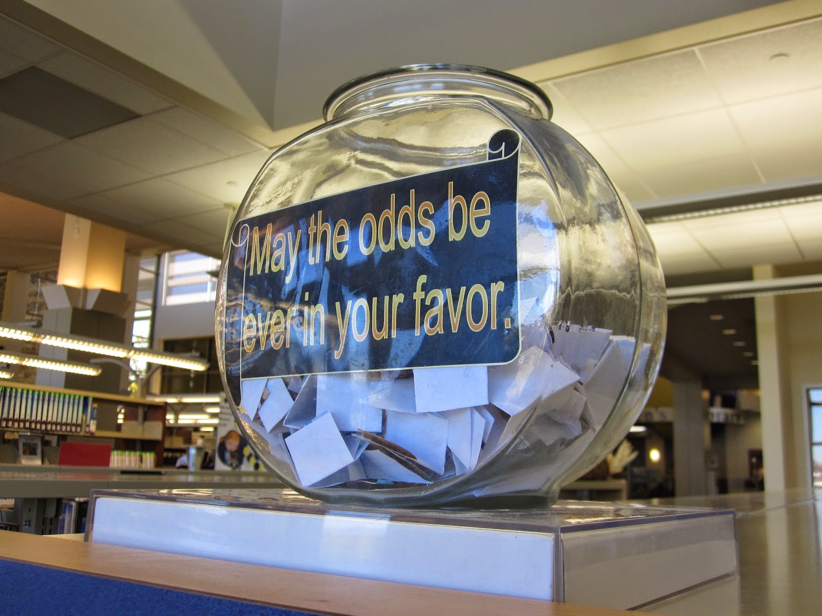 Devyn's Library Displays: November 2013 Display- Hunger Games & Thor