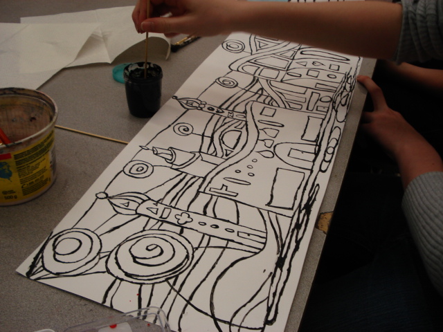 a faithful attempt: Hundertwasser Houses Watercolour Painting