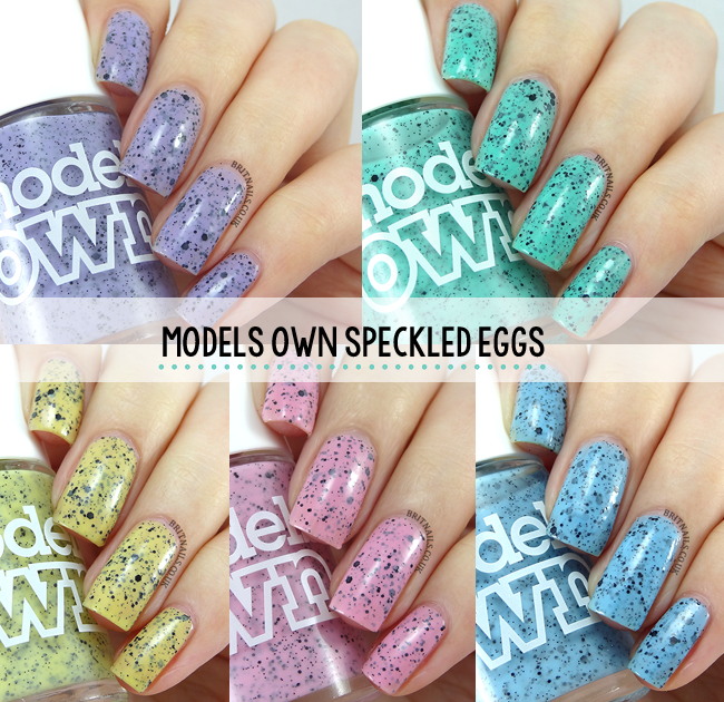Models Own Speckled Eggs Collection Swatches and Review | Brit Nails