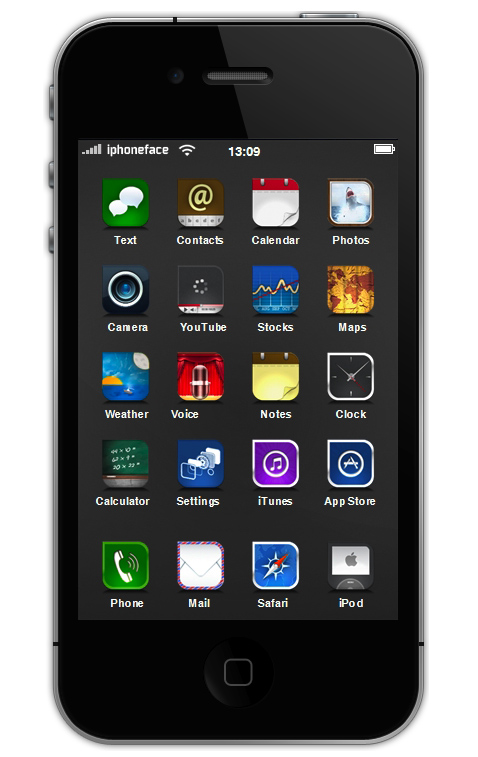 modi5: ARCdHD Theme for iPhone 4