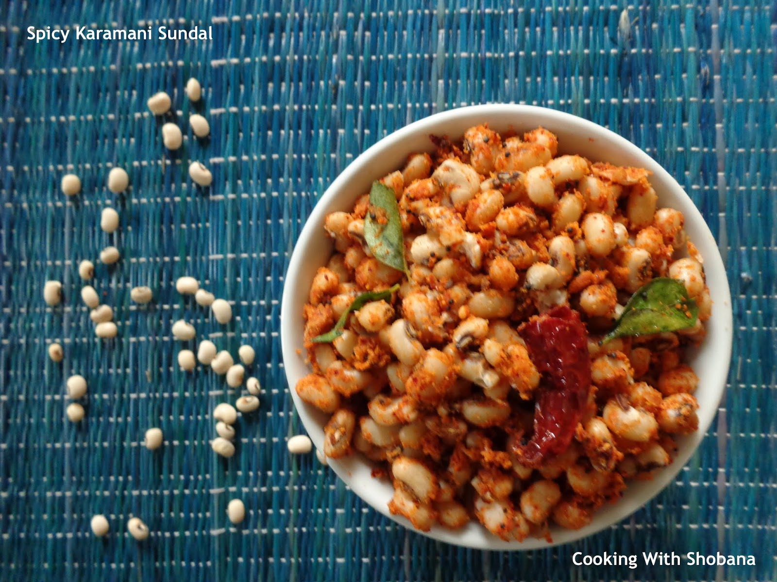 Cooking With Shobana : SPICY KARAMANI SUNDAL