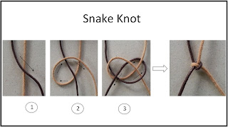 Ecocrafta Macrame : Snake knot bracelet