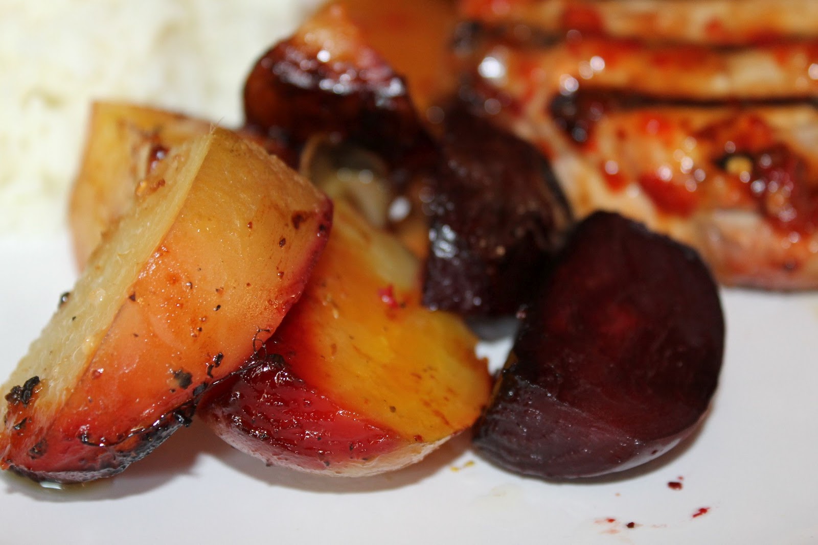 Les douceurs de genny: BETTERAVES À L'ASIATIQUE SUR BBQ