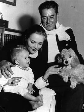Errol Flynn: Errol Flynn & His Children (Photos)