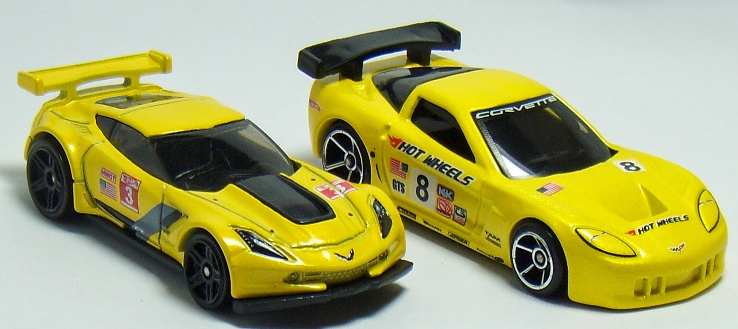 Hot Wheels Corvette C6.R and C7.R