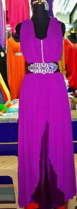 (Gaun) Model baju pesta kain sifon modern