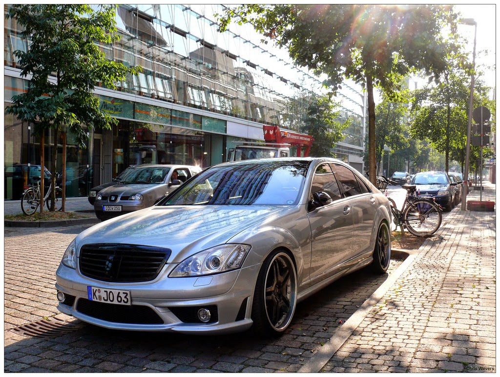 Mercedes-Benz S63 AMG W221 Silver on Black | BENZTUNING
