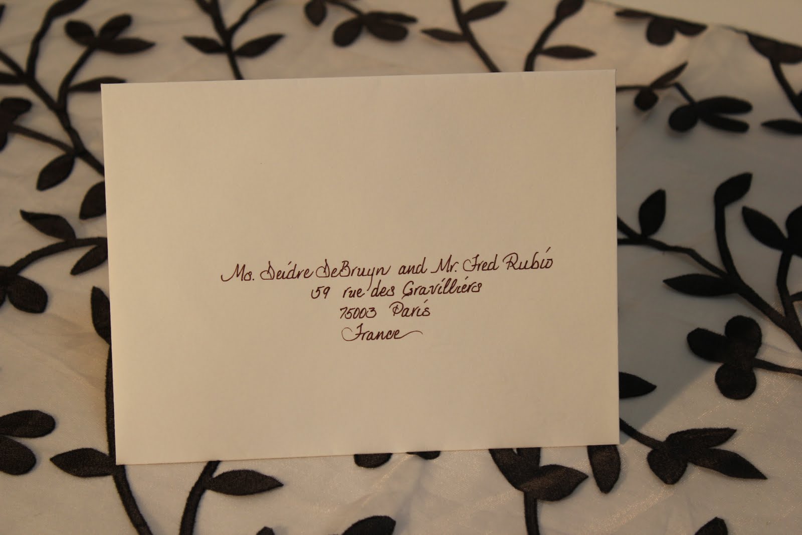 Martha's Vineyard Calligraphy: Samples