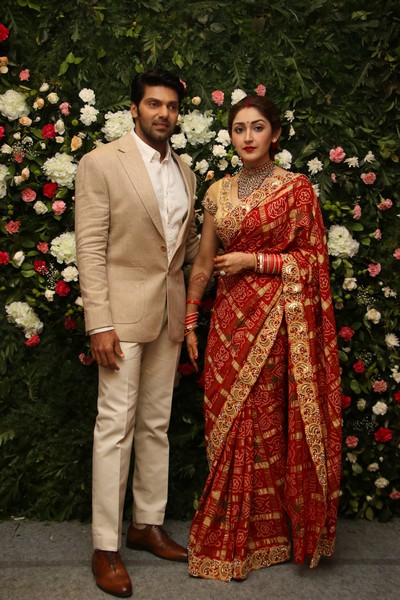 Actor Arya And Sayyesha Wedding Reception Photos - Hollywood ...