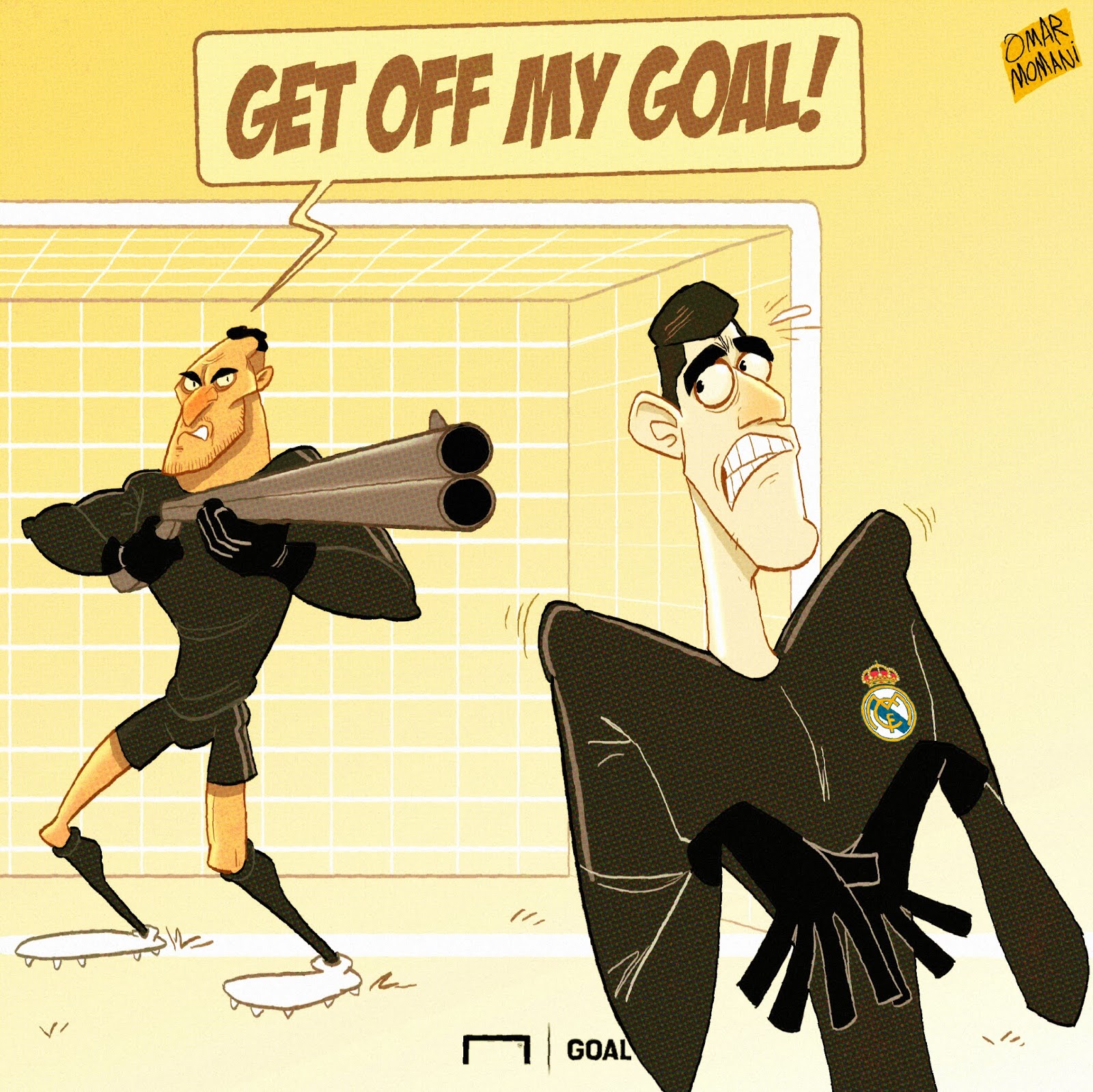 Omar Momani cartoons: Thibaut Courtois