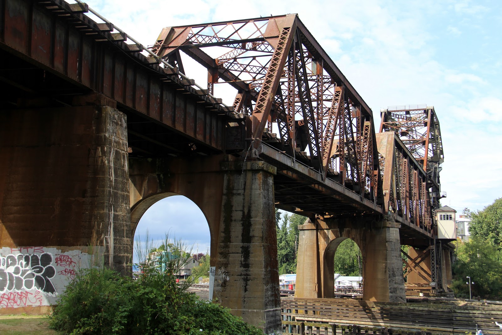 Industrial History: BNSF/GN 1914 Ballard Bridge over Salmon Bay in ...