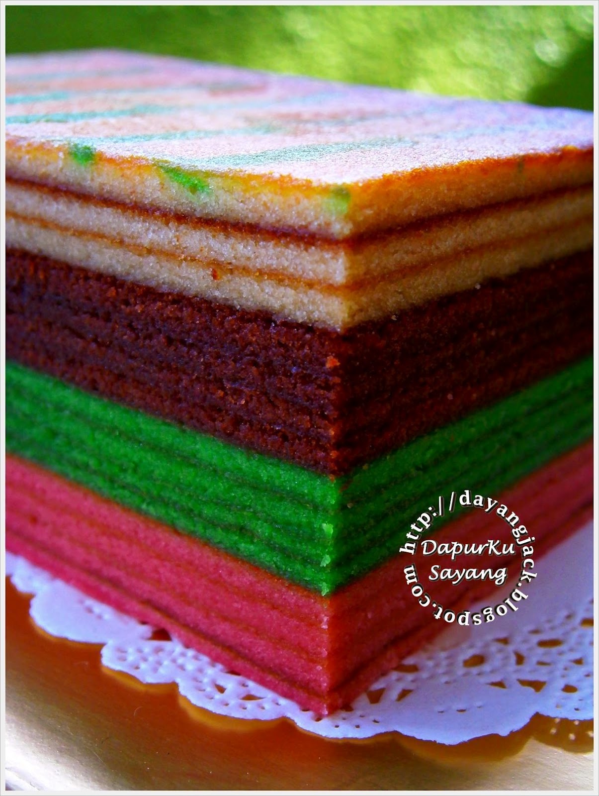 DapurKu SaYang: Kek Lapis 4 Rasa & Salam Ramadhan al Mubarak