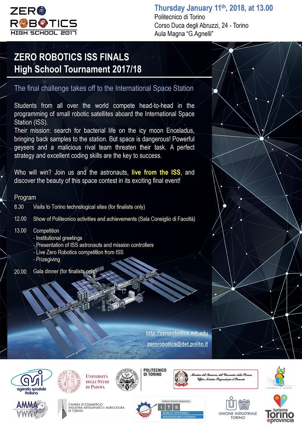 A TORINO LA FINALE DELLA ZERO ROBOTICS COMPETITION - ZOO3D Mag - SolidWorks