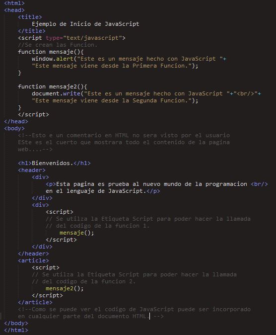 JavaScript: Funciones en JavaScript.