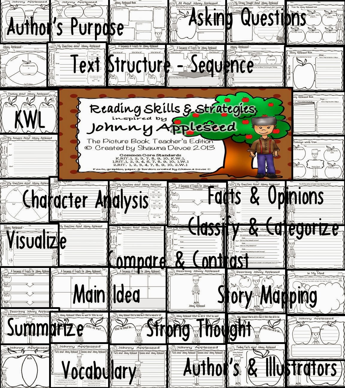 Johnny Appleseed by Alyse Sweeney - Teaching Ideas | The Picture Book ...