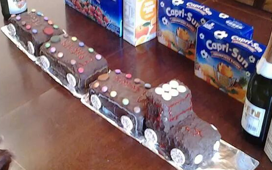 How I Made A Train Cake