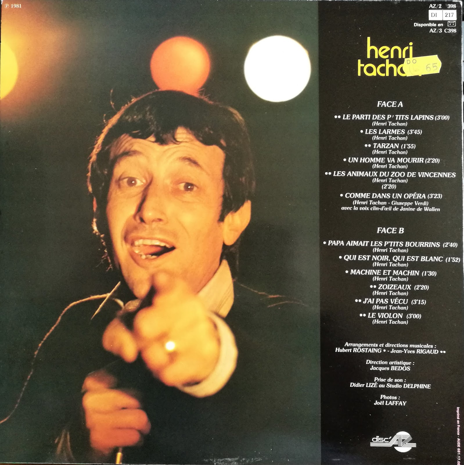 Les Chansons Perdues: Henri Tachan