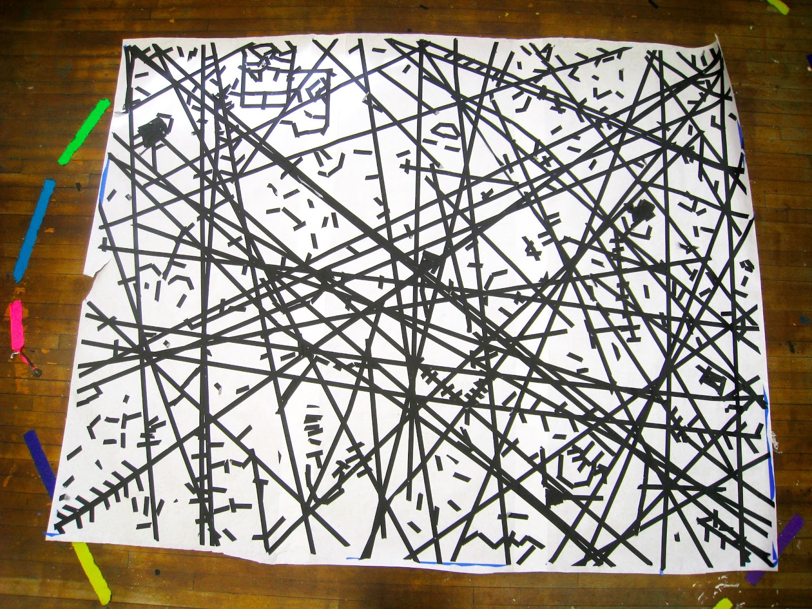 We-Make-Marks: HOLY MOLY!!: The Tape Project 3 (Stained Glass Style)