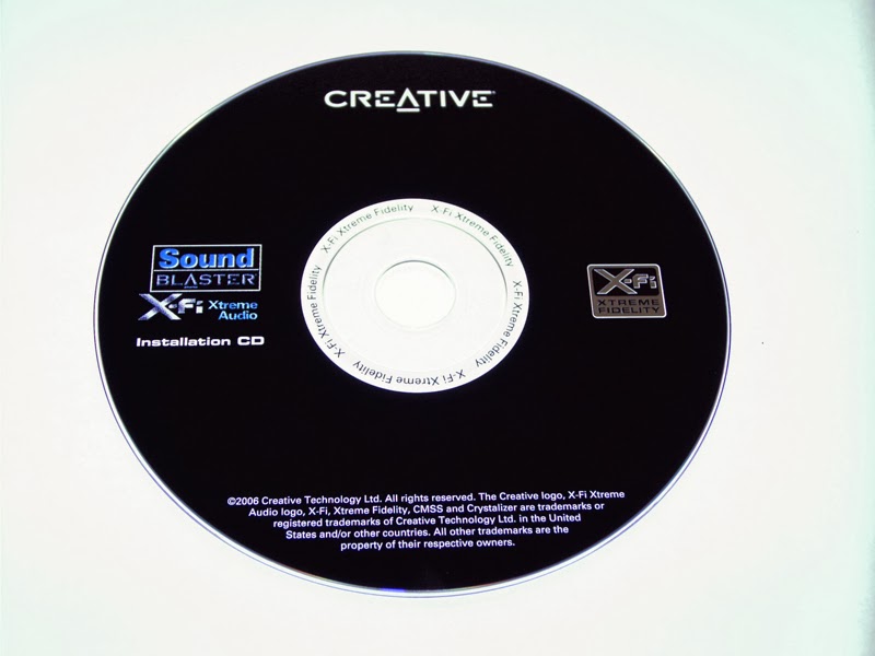 Cd Original Creative Labs Sound Blaster X-Fi Xtreme Audio