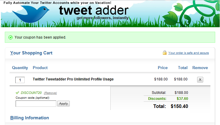 Tweet Adder Promo