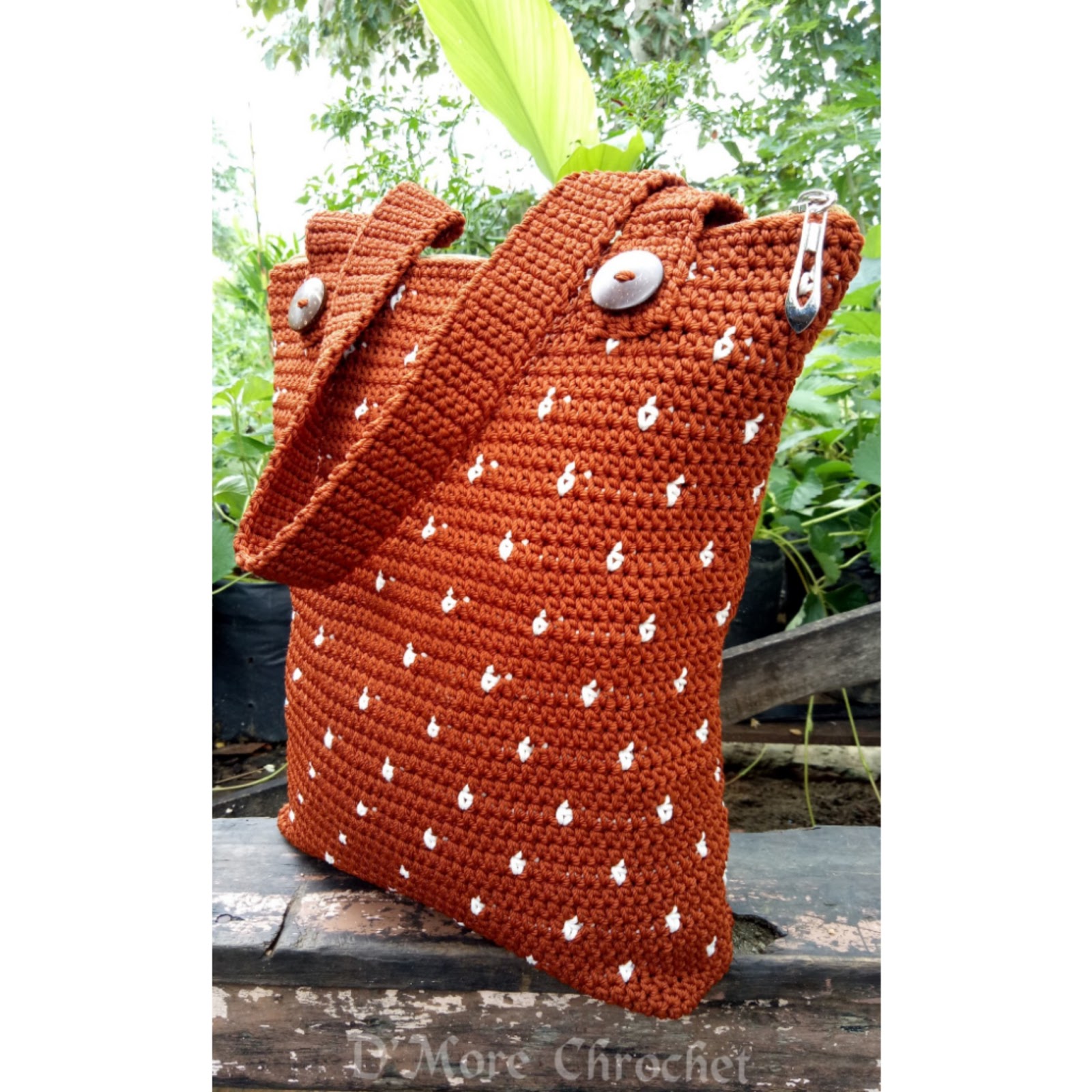 Tas Rajut Polkadot (Polkadot Bag Chrochet)