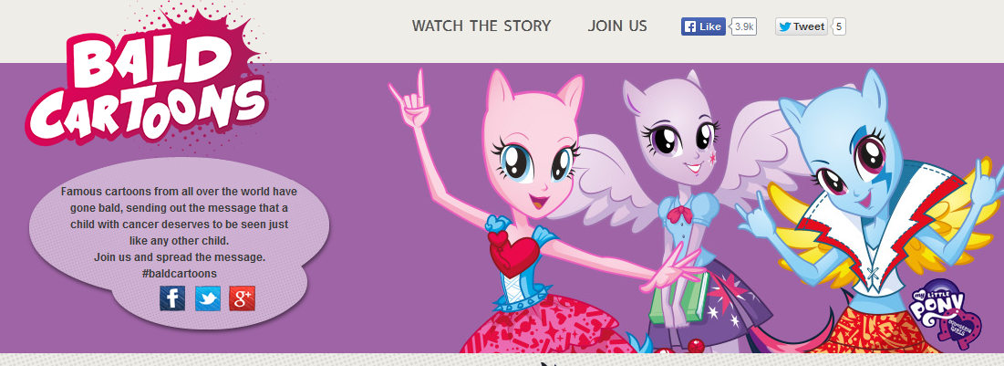 Equestria Daily - MLP Stuff!: Equestria Girls Joins Bald Cartoons