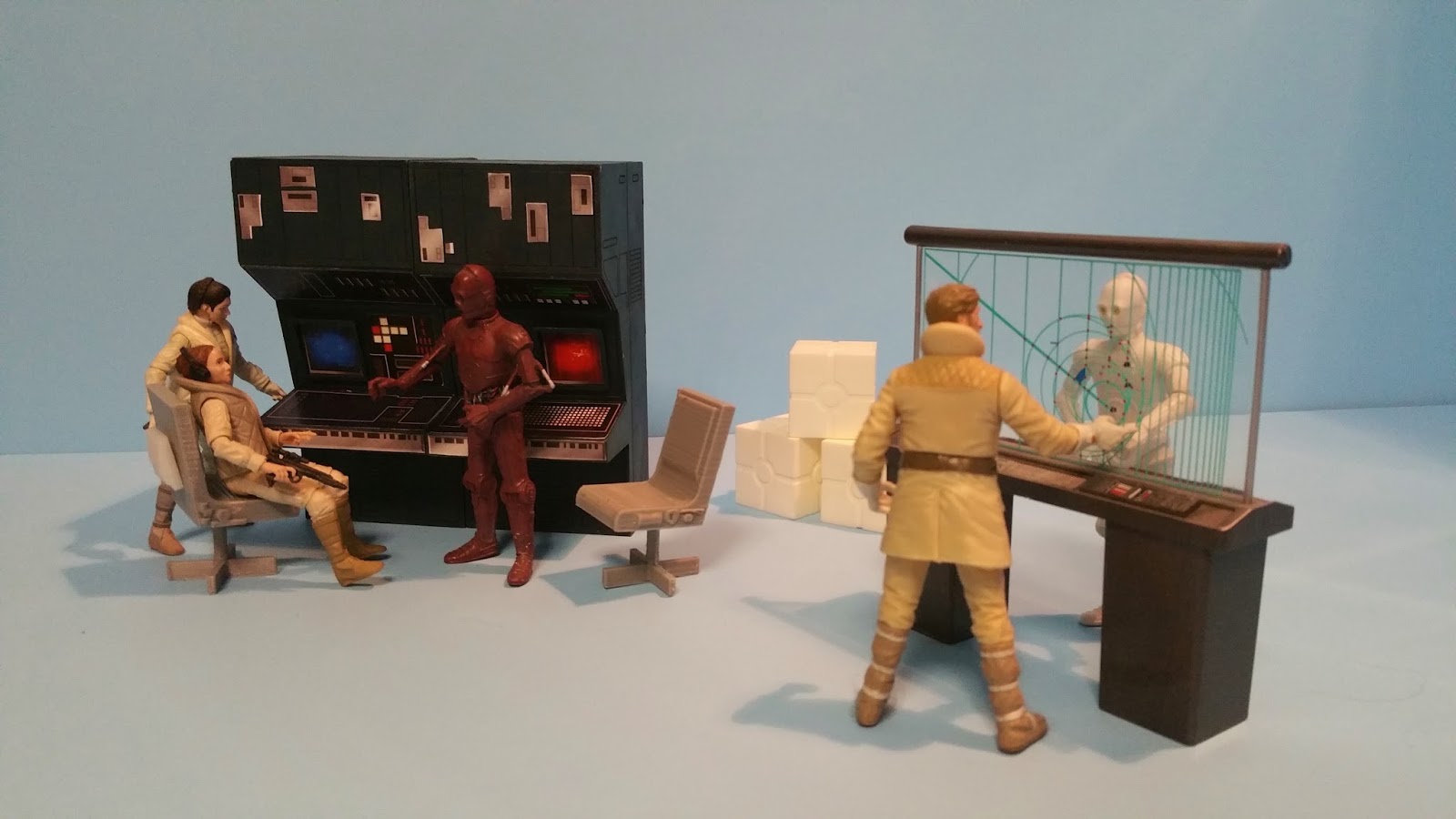 Star Wars: Customs for the Kid: "ECHO BASE COMPUTER CONSOLES" painted ...