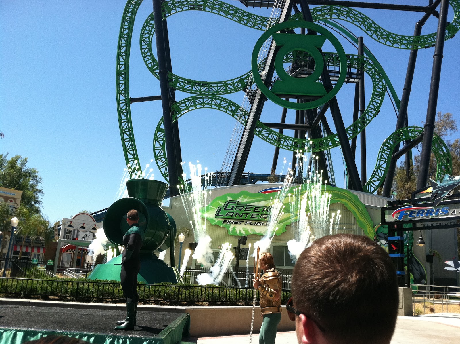 Six Flags Magic Mountain’s New Green Lantern Flips Out | InPark Magazine