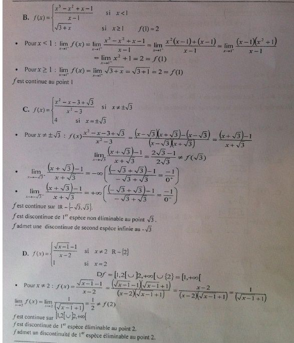 Exercices corrigés - Analyse Mathématique I Exercices corrigés - Analyse Mathématique I