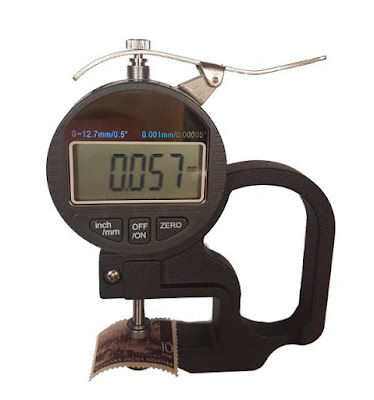 Postage stamps and postal history blog: Paper thickness gauge