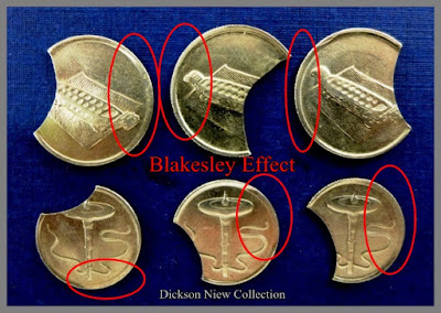 MALAYSIA CURVE CLIPPED PLANCHET ERROR COINS | Error coins