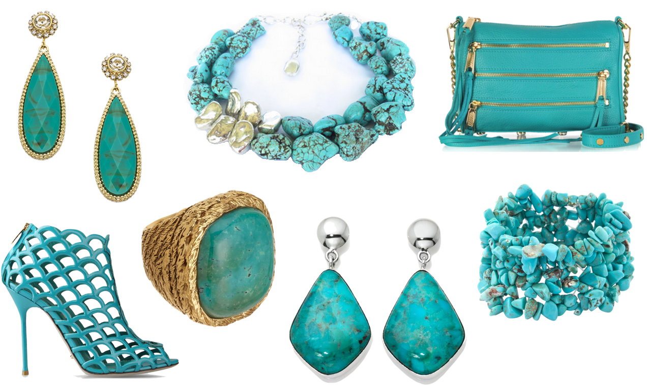 Tuesday Trend: Turquoise Accessories - Sparkles and Shoes