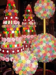 The Domestic Curator: WHIMSICAL GUMDROP CHRISTMAS TREES & CRAFTS