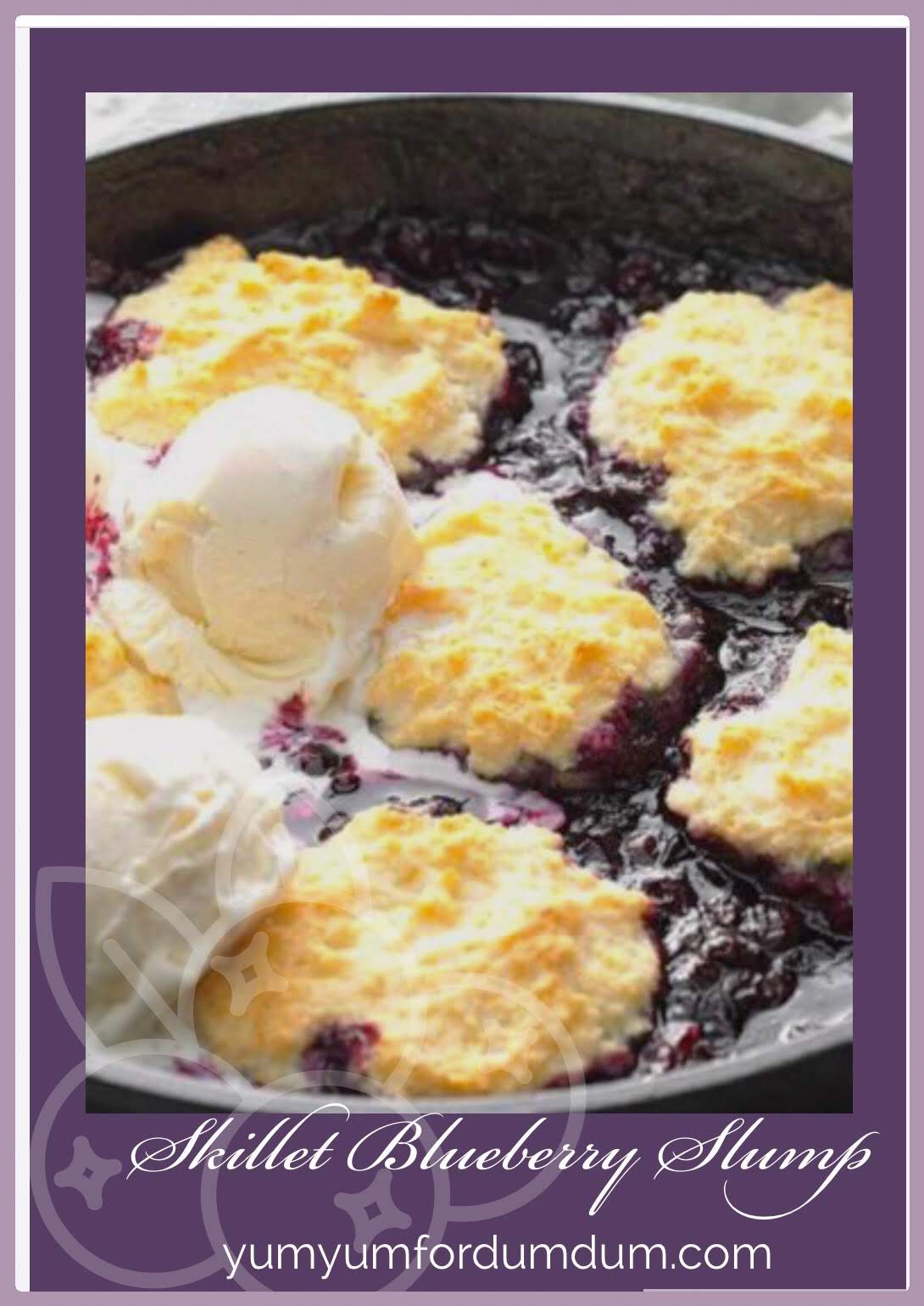 Yum Yum for Dum Dum: Skillet Blueberry Slump