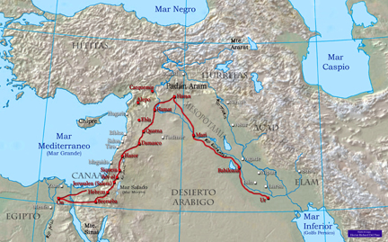 monte Moriah: EL VIAJE DE ABRAHAM