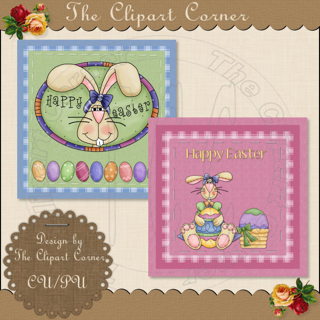 The Clipart Corner: Easter Card Fronts
