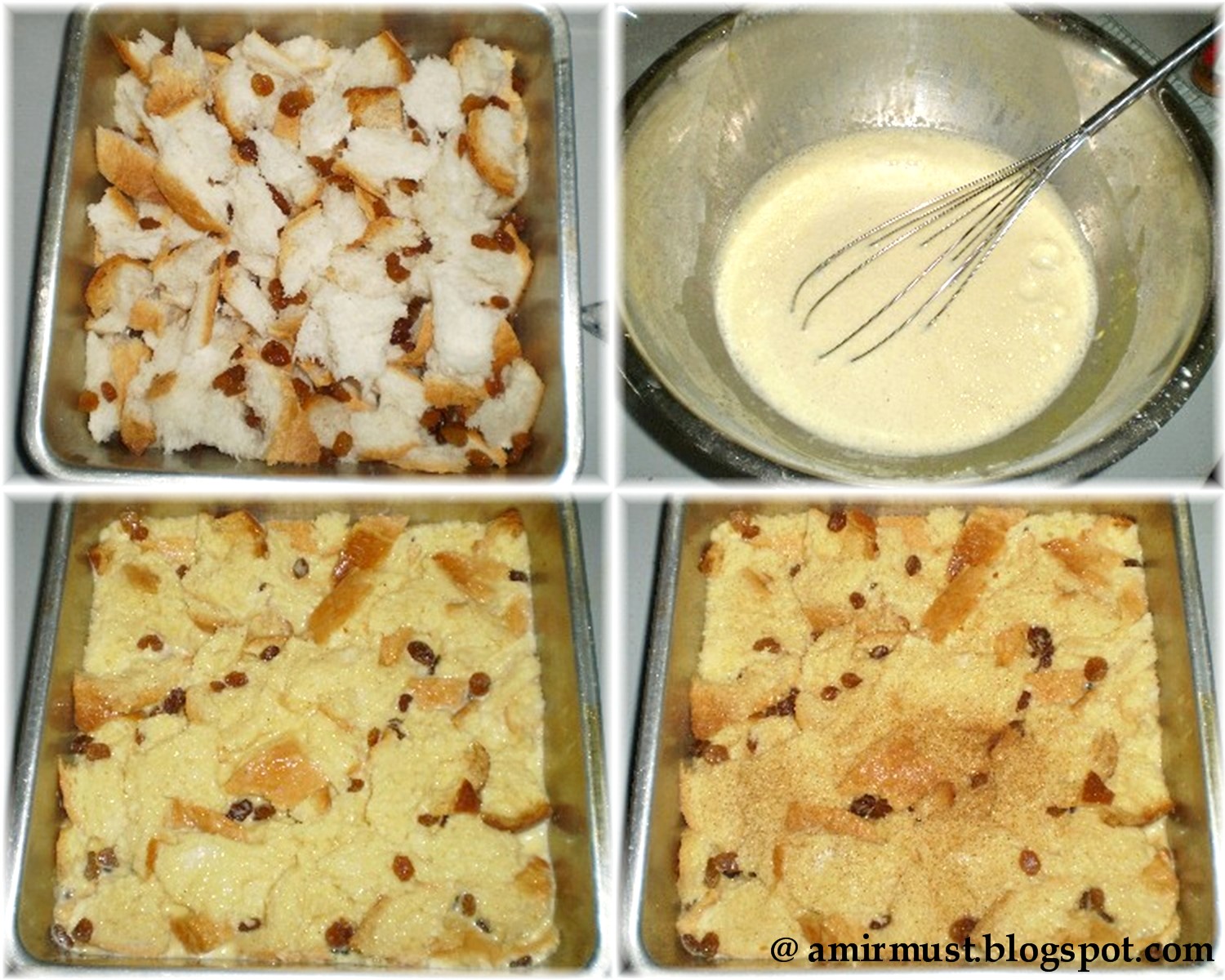 Let's sprinkle some sugar..: Puding Roti Mentega.. resepi sesedap rasa