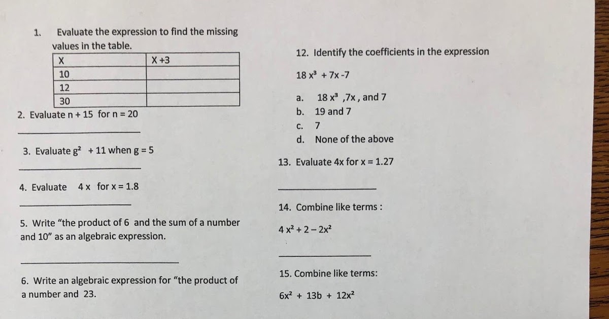 Mrs. Negron 6th Grade Math Class: Module 10 Study Guide