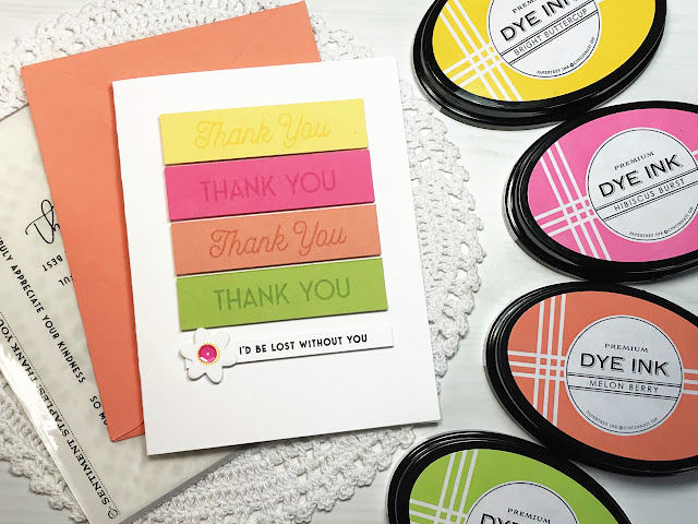 Just Dandy Studio: Day 4 - Bold Borders - Diagonal + Sentiment Staples ...