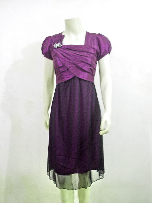 Simple Elegant Gaun Pesta Tafeta-Tille Import | LC-3687-UgA ~ Gaun Pesta