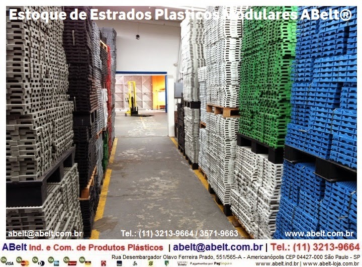 Estrado de plastico para piso: Estrado plástico