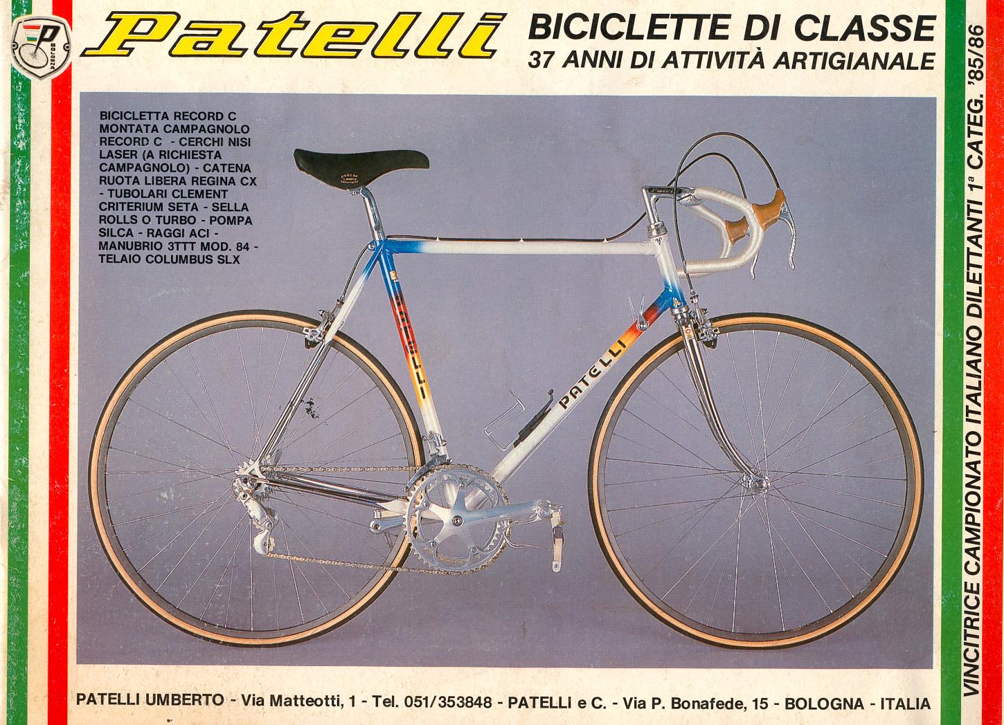 Raggi di Storia: "Patelli Record C" 1986 Campagnolo C-Record
