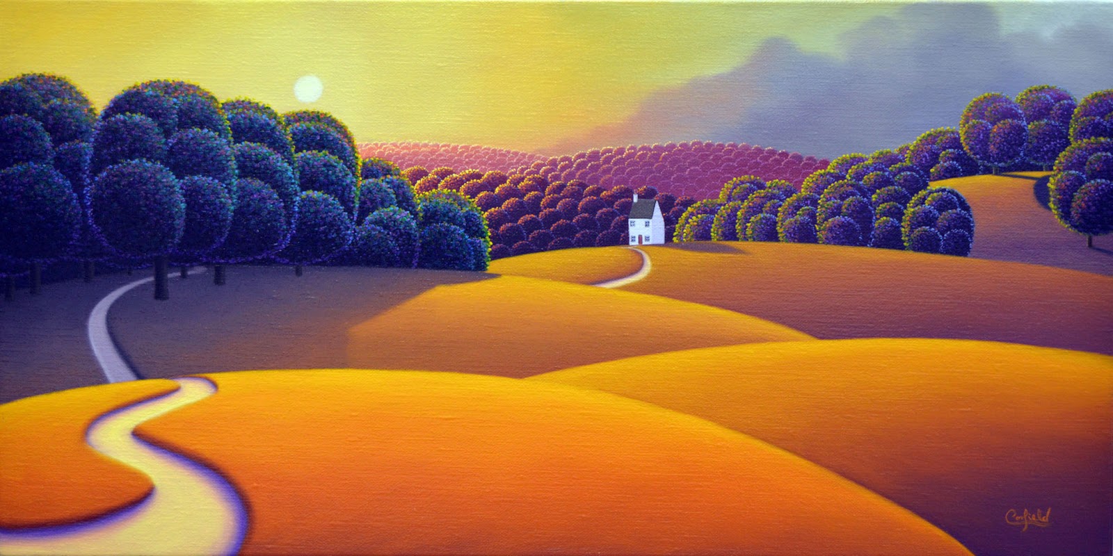 Paul Corfield, 1970 | Naïf Style Landscape painter | Tutt'Art ...